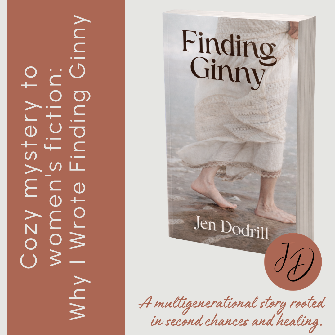 Cozy mystery to women's fiction: Why I Wrote Finding Ginny - Jen ...